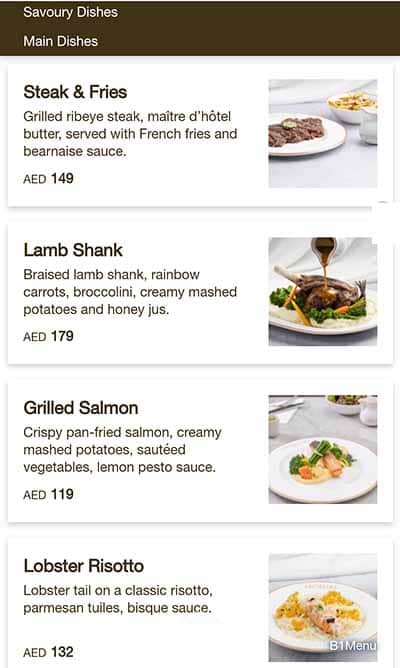 Menu at Angelina Paris cafe, Dubai, Unit GF - 016