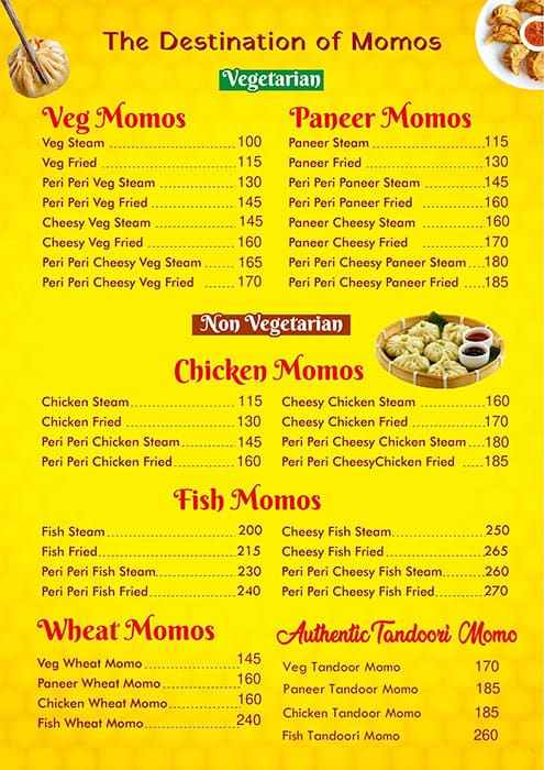 Menu of Mitho Momos, Sinhgad Road, Pune