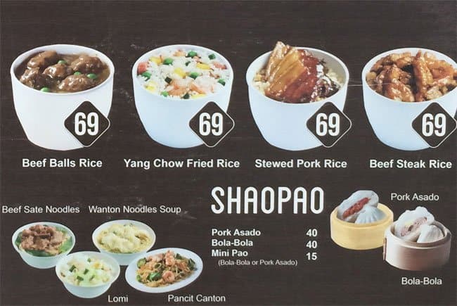 Menu at Harbour City Dimsum House restaurant, Cebu City, Mactan Marina Mall