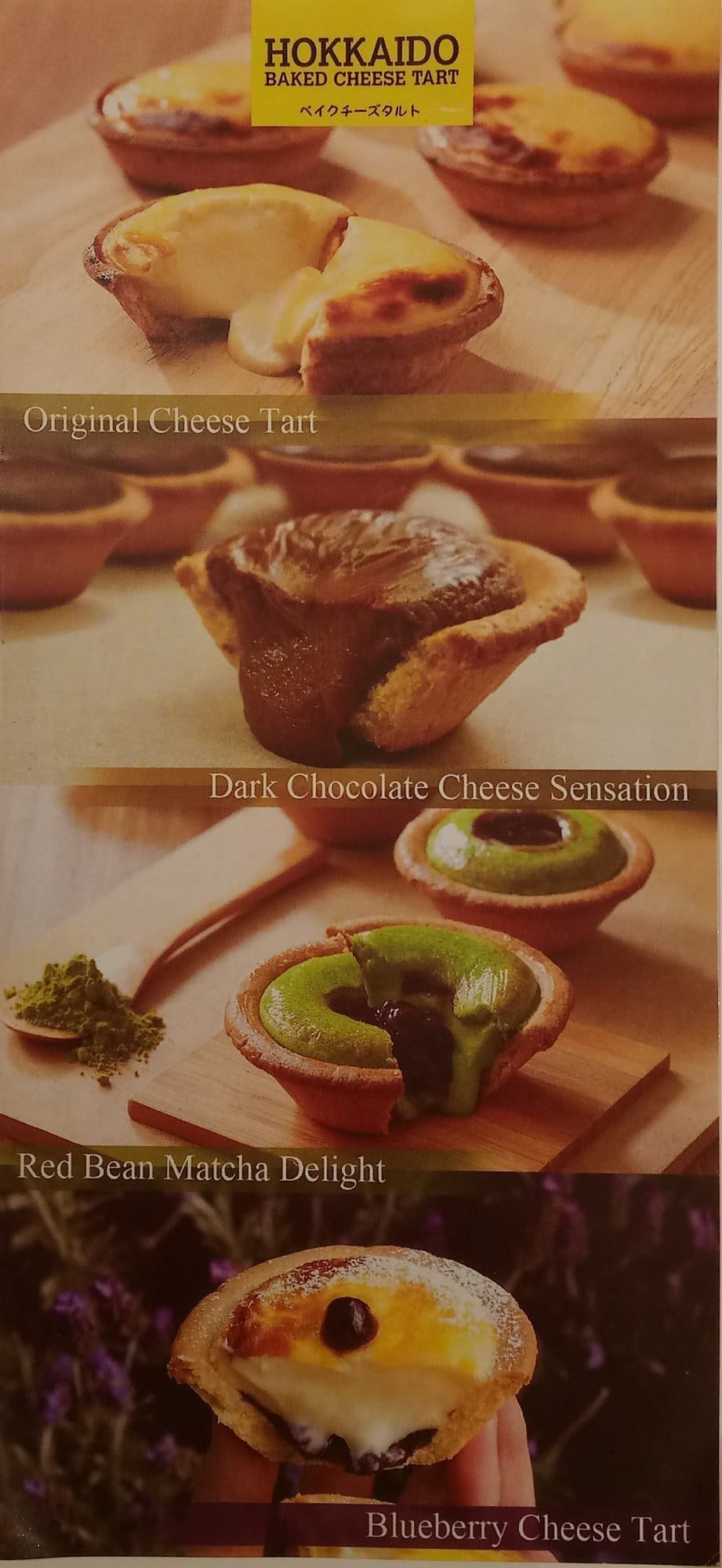 Menu at Hokkaido Baked Cheese Tart desserts, Jakarta, Jl. Boulevard ...