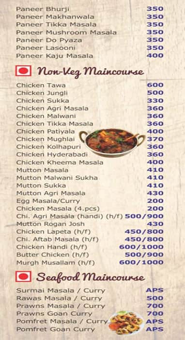 Royal garden menu store