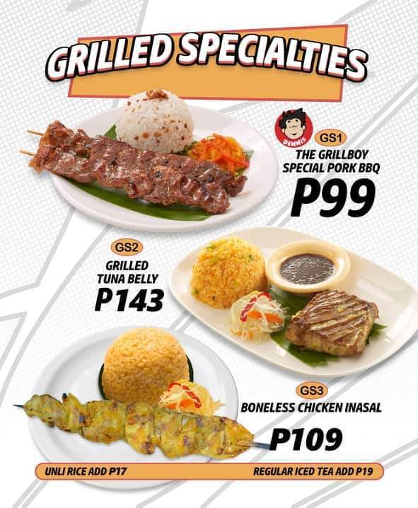 Menu at Dennis The Grill Boy restaurant, Pasay, 1 J.W. Diokno Blvd