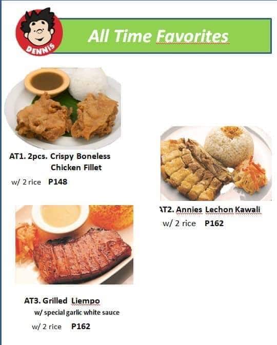 Menu at Dennis The Grill Boy restaurant, Pasay, 1 J.W. Diokno Blvd
