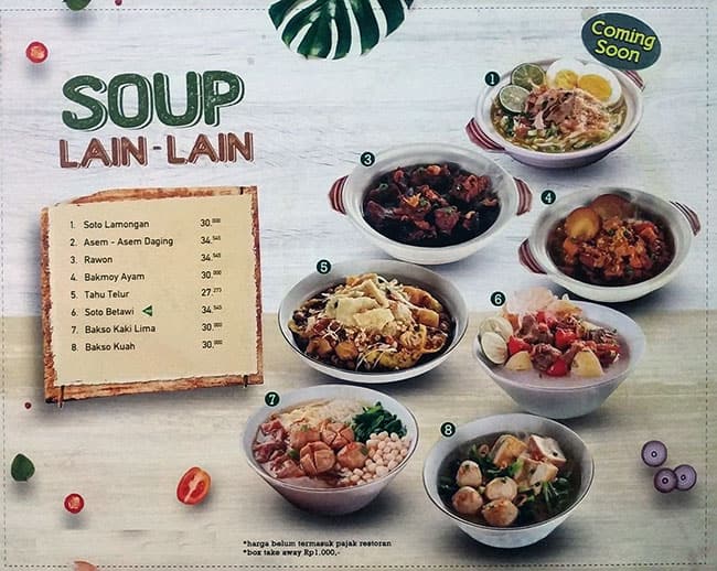 Menu at Tong Tji Tea House Menteng cafe, Central Jakarta, Menteng Huis