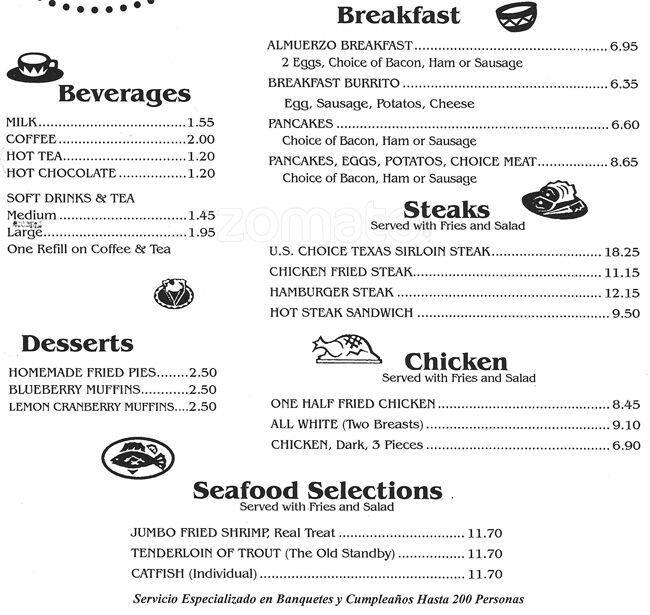 Menu at Jesus BBQ, Fort Worth