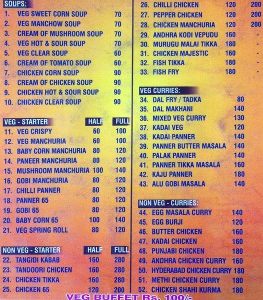 Akshaya Restaurant Menu, Menu for Akshaya Restaurant, Gachibowli ...