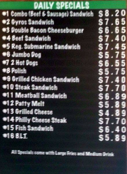 Menu at Kombs Beef restaurant, Countryside