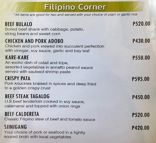 Menu at Cafe Mercedes, Laurel