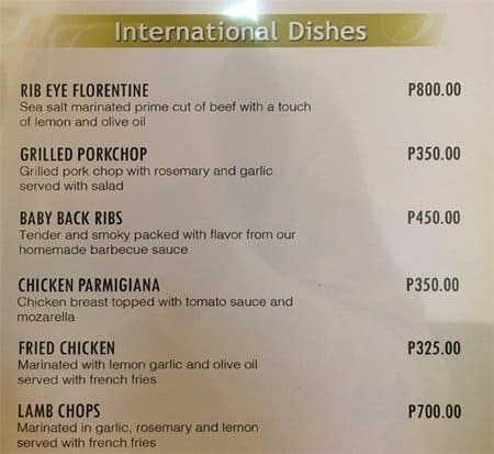 Menu at Cafe Mercedes, Laurel