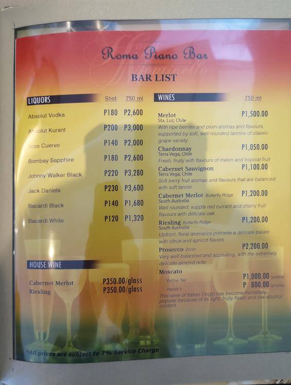 Menu at Cafe Mercedes, Laurel