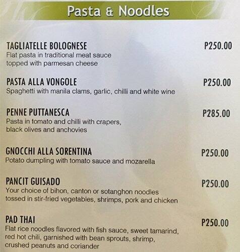 Menu at Cafe Mercedes, Laurel