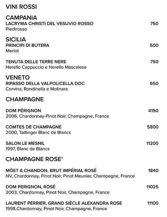 Menu at Splendido Bar & Kitchen, Dubai