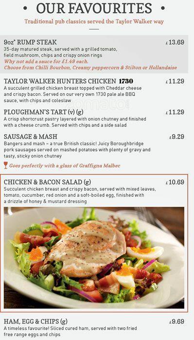 Menu at Friend at Hand pub & bar, London