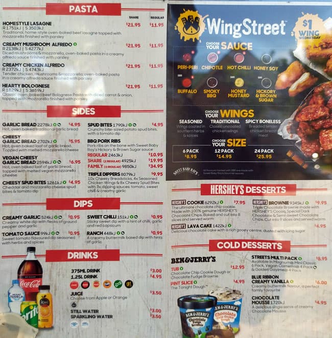 Menu at Pizza Hut restaurant, Eastwood, 79 Balaclava Rd