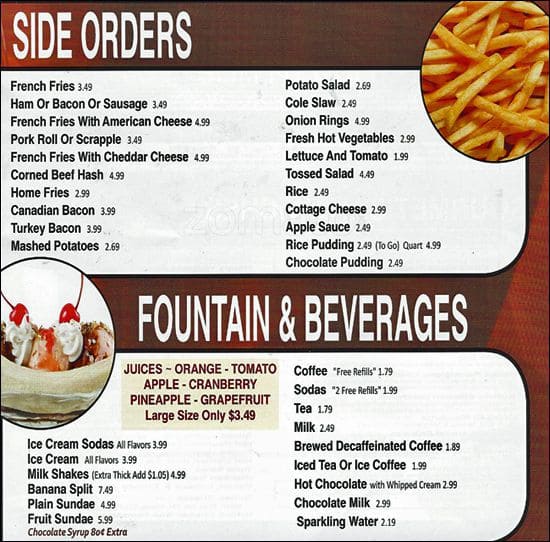 Menu at Club House Diner, Bensalem, Street Rd