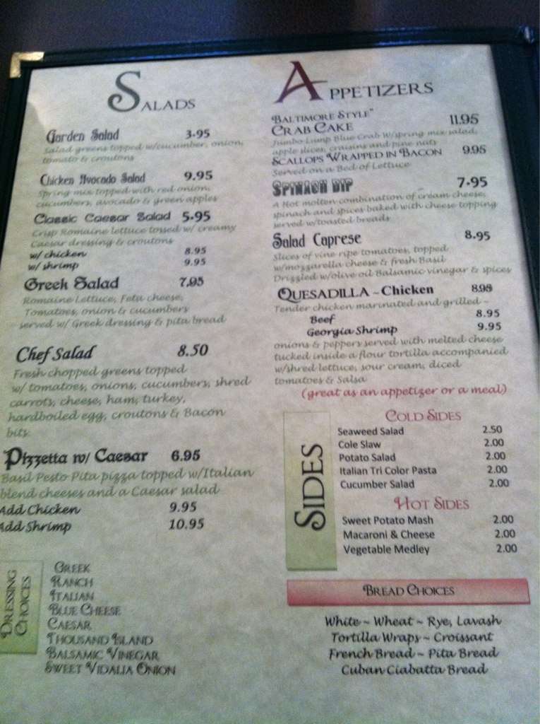 Michael's Cafe Menu, Menu for Michael's Cafe, Wilmington Island ...