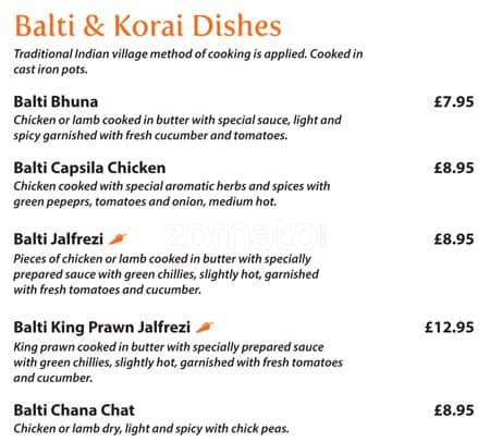 Menu at Agra Beckenham restaurant, Beckenham, 406 Upper Elmers End Rd