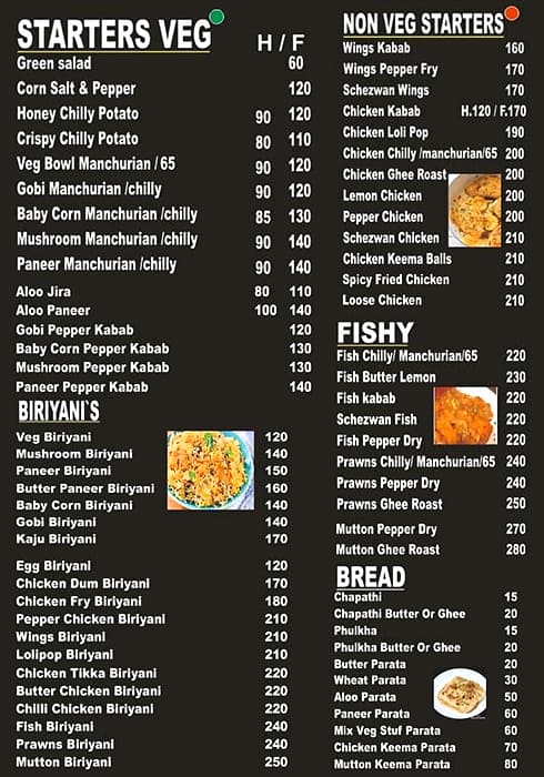 Menu at Drip food court - Best food in bangalore North Indian South ...