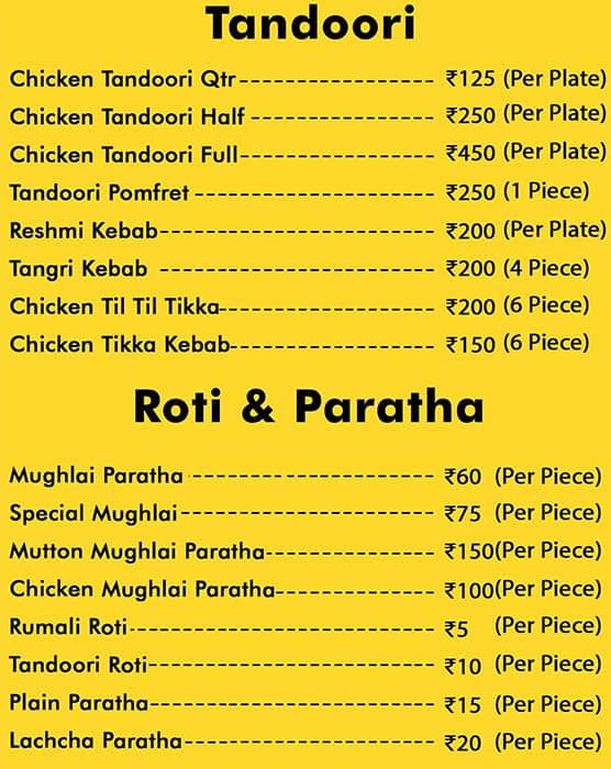 Menu at THE CANTEEN BY CHAIGRAM, Kolkata