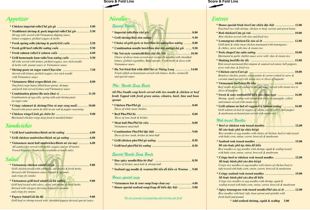 Menu at Basilic Vietnamese Grill Fort Lauderdale restaurant, Lauderdale ...