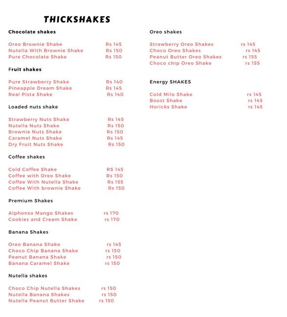 Menu at Wow! Chicken, Chennai, 30