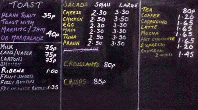 Menu at Garlands Ruislip cafe, Ruislip, 27 High St