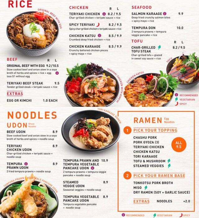 Rice Workshop Menu Menu For Rice Workshop CBD Sydney Urbanspoon Zomato