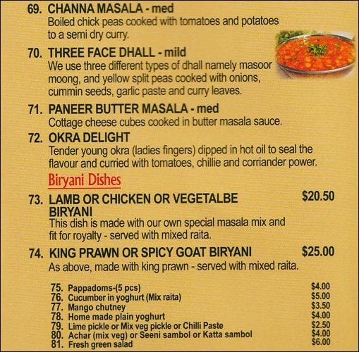 Menu at Madras House pub & bar, Attadale