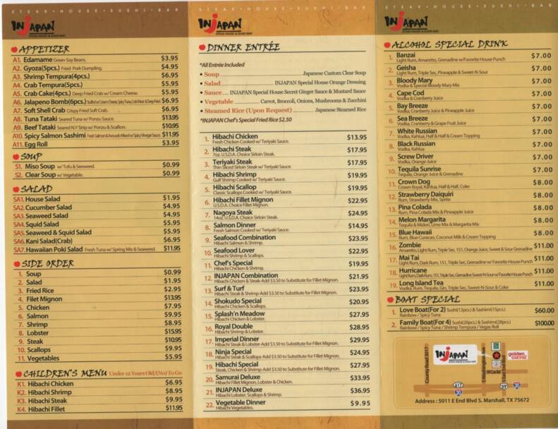 In Japan, Marshall, Longview - Urbanspoon/Zomato