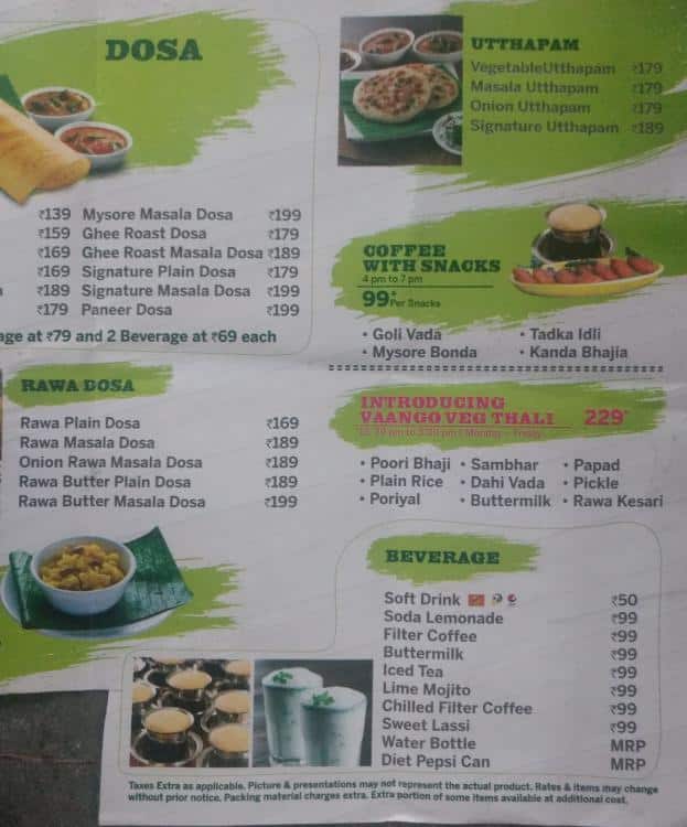 Vaango! Menu, Menu for Vaango!, Sector 18, Noida - Zomato