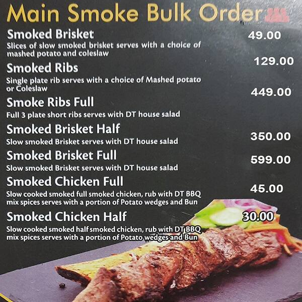 Menu at Drive Thru restaurant, Abu Dhabi, Mohammad Bin Zayed City ...