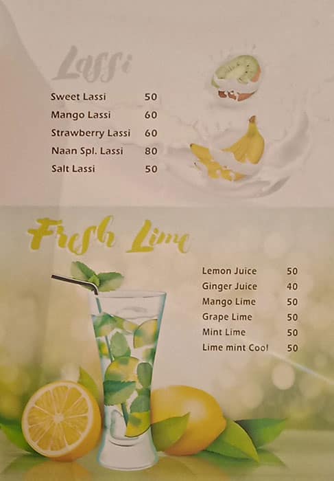 Menu at Nalan Restaurant, Chennai