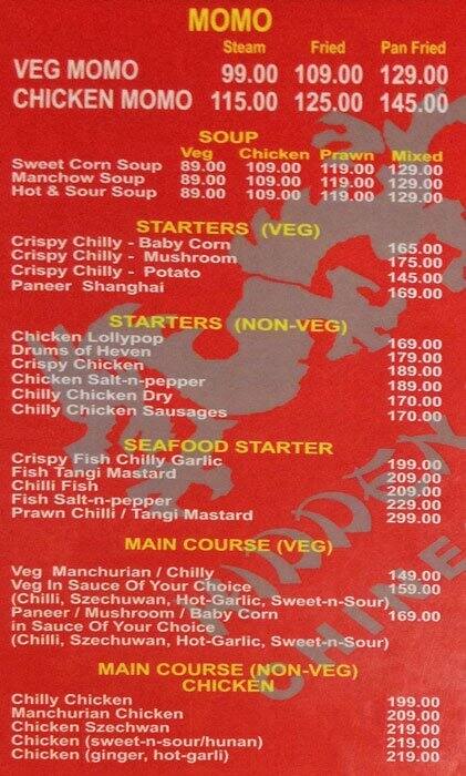 Hidden Dragon Menu, Menu for Hidden Dragon, Chinar Park, Kolkata - Zomato