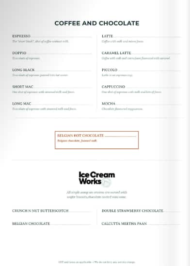 Menu at Cream Centre, Navi Mumbai, Inorbit Mall