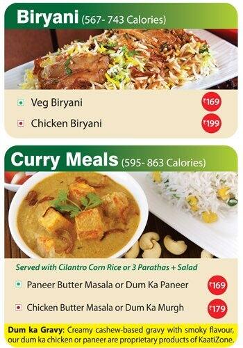 Menu at Kaati Zone, Bengaluru, Building No. 148