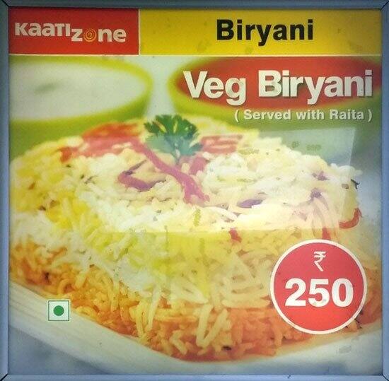 Menu at Kaati Zone, Bengaluru, Building No. 148