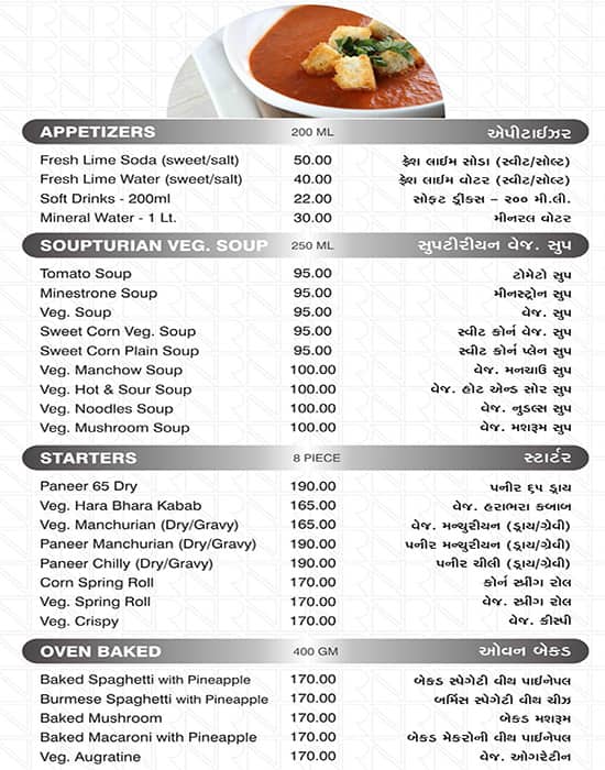 Menu of Neelkanth Restaurant, Rakhial, Ahmedabad