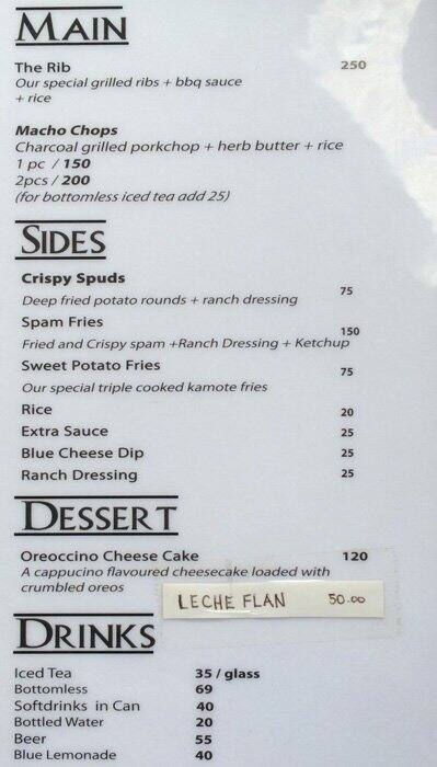 Menu at Bad Boys Wingz restaurant, Cebu City, 66 Gov. M. Cuenco Ave
