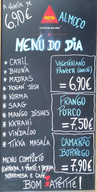 Menu at Hungry Eye Resturant and Bar, Lisbon