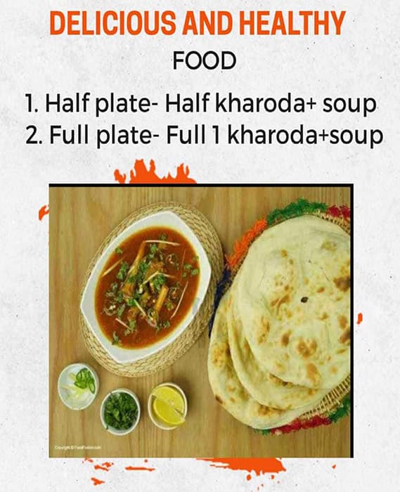 Menu of Kharode Wale, Sector 14, Gurgaon
