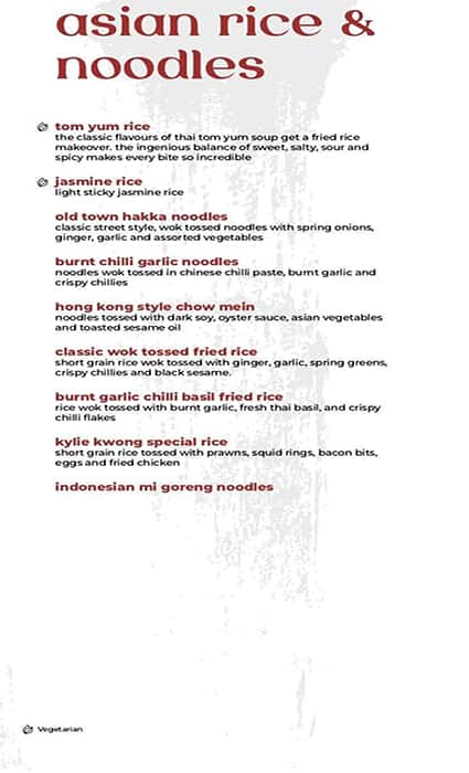 Menu of Roxie, Sarjapur Road, Bangalore