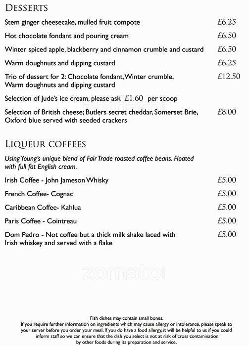 Menu at The Crown pub & bar, Chertsey, 7 London St