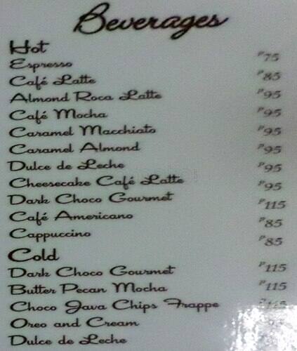 Menu at Kitchen, Taguig