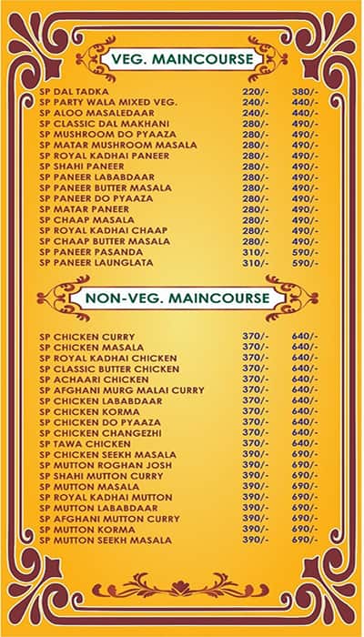 Menu of Midnight Cafe, Kalkaji, New Delhi