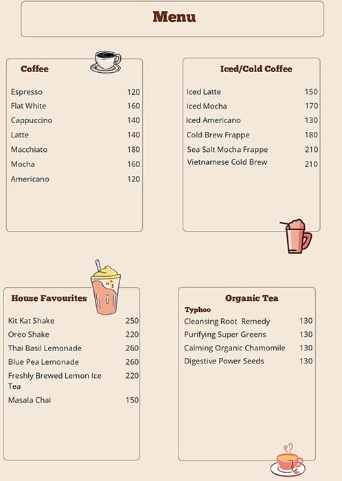 Menu of The Walnut Tree, Koregaon Park, Pune