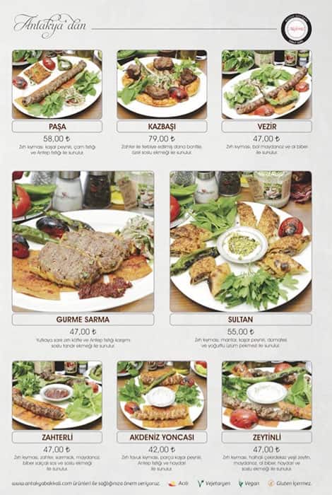 Menu at Akdeniz Hatay Sofrasi, Istanbul, Ahmediye Cd. No:44