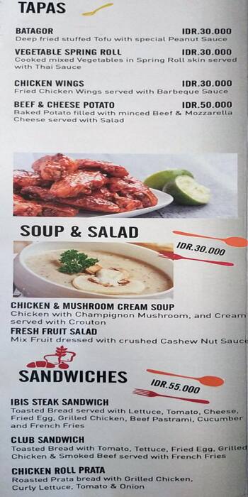 Menu at The TASTE Restaurant - Ibis Jakarta Senen, Jakarta, Hotel Ibis ...