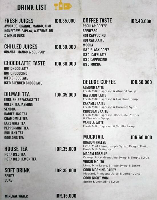 Menu at The TASTE Restaurant - Ibis Jakarta Senen, Jakarta, Hotel Ibis ...