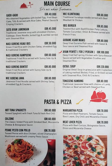 Menu at The TASTE Restaurant - Ibis Jakarta Senen, Jakarta, Hotel Ibis ...