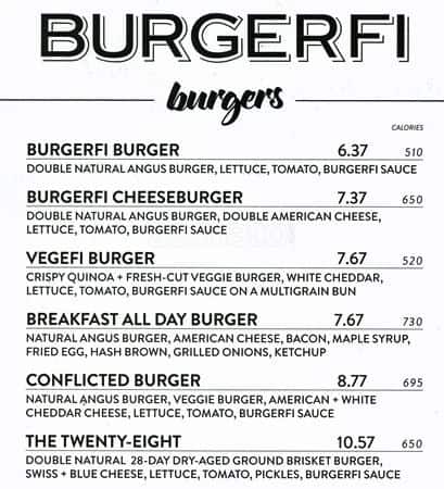 BurgerFi Menu, Menu for BurgerFi, Washington Square West, Philadelphia ...